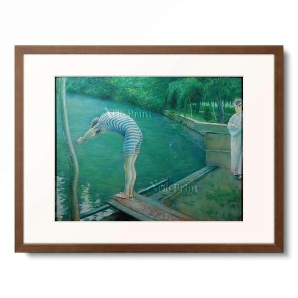 Caillebotte, Gustave 1848-1894."Baigneurs" (Swimmers), 1877.Pastel drawing, 71.1 × 90.5 cm.Depot du Musee d’Orsay,Agen, ...