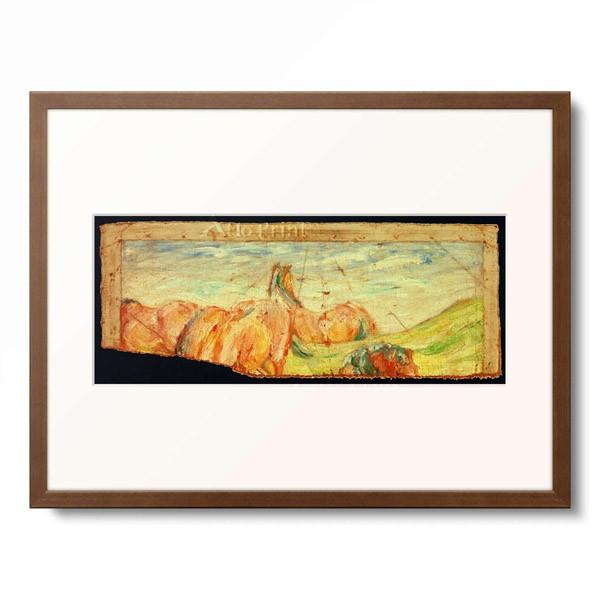 Marc, Franz 1880-1916."Weidende Pferde II" (Fragment)(Grazing horses II / Fragment), 1910.Oil on canvas, 34 × 92,5 cm.St...