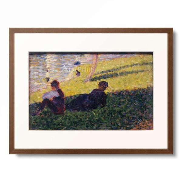 Seurat, Georges 1859-1891.Study for "Un dimanche apres-midi a la Grande Jatte" (A Sunday Afternoon on the Island of La G...