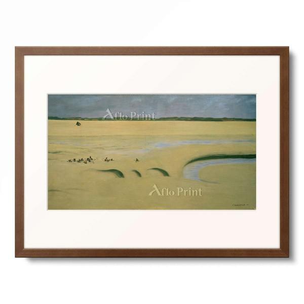 Vallotton, Felix 1865-1925."La vase, ciel d’orage" (Silt, Thundery Sky), 1912.(Beach at low tide).Oil on canvas, 56 × 97...