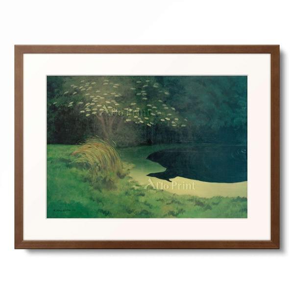 Vallotton, Felix 1865-1925."La mare (Honfleur) " (The pond (Honfleur) ), 1909.Oil on canvas, 73 × 100cm.Inv. Nr. G. 1995...