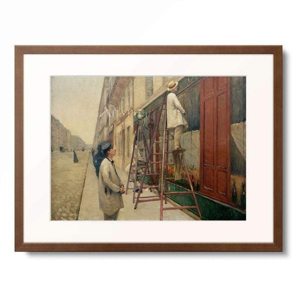 Caillebotte, Gustave 1848-1894."Les peintres en batiment" (Facade Painters), 1877.Oil on canvas, 89 × 116 cm.Private Col...
