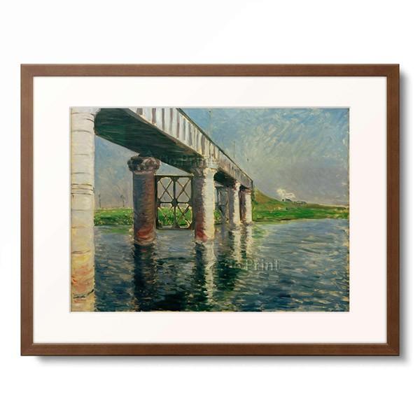 Caillebotte, Gustave 1848-1894."La Seine et le pont de chemin de fer a Argenteuil" (The Seine and Railway Bridge of Arge...