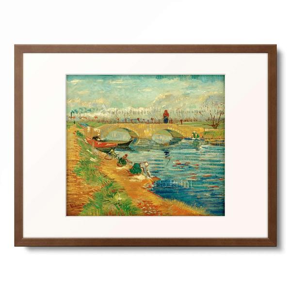 Gogh, Vincent van. 1853-1890."Pont de Gleize near Arles", March 1888.Oil on canvas, 46.8 × 51.3cm.Kanagawa, Pola Museum ...