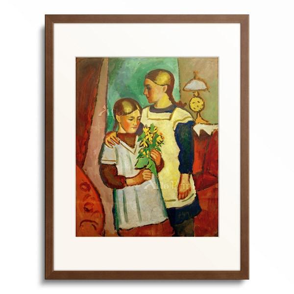 Macke, August 1887-1914."Zwei Schwestern" (Two sisters), 1911.Oil on card, 104 × 82.4 cm.Inv. no. 614/1957Zentrum Intern...