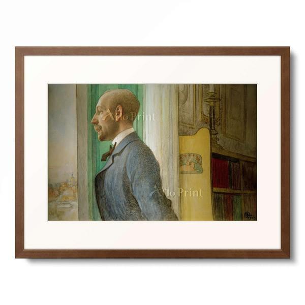 Carl Gustaf Laurin, Swedish art historian and Theatre critic.19.9.1868 - 1940.Portrait.Drawing, 1905, by Carl Larsson (1...