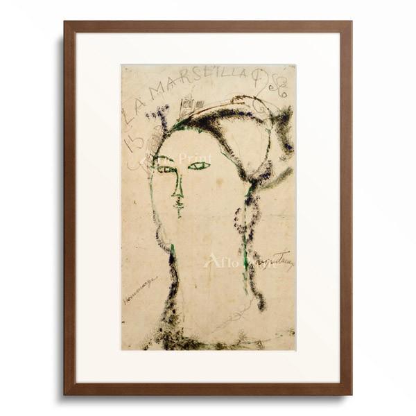 Modigliani, Amedeo. 1884-1920."Madame Othon Friesz (La Marseillaise) ", 1915.Oil and charcoal on paper, 43.5 × 26.5 cm.D...