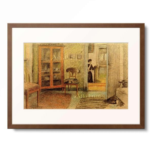 Macke, August 1887-1914."Unser Wohnzimmer mit Blick auf den Gang" (Our living room with view of the corridor), 1910.Past...