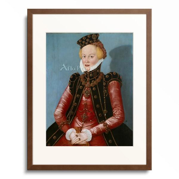 Cranach, Lucas the Elder 1472-1553."Portrait of a woman".(Margravine Elisabeth von Ansbach-Bayreuth?)On wood, 87.5 × 69....