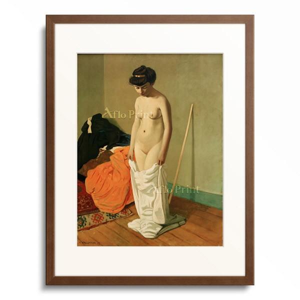 Vallotton, Felix 1865-1925."Femme nue debout tenant sa chemise a deux mains" (standing nude, undressing),1905.Oil on can...