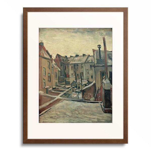 Gogh, Vincent van 1853-1890."Backyards of Old Houses in Antwerp in the Snow", November 1885.Oil on canvas, 44 × 33.5cm.A...