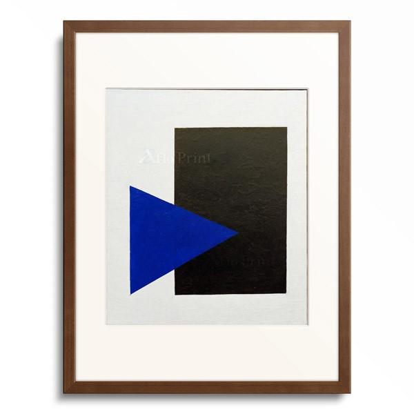 Malevich, Kasimir 1879-1935."Black Square, Blue Triangle",1915.Oil on canvas.Amsterdam, Stedelijk Museum.