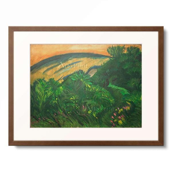 Kirchner, Ernst Ludwig 1880-1938."Dnes and sea", 1913.(Coast near Staberhuk on Fehmarn).Oil on canvas, 91 × 121 cm.Munch...