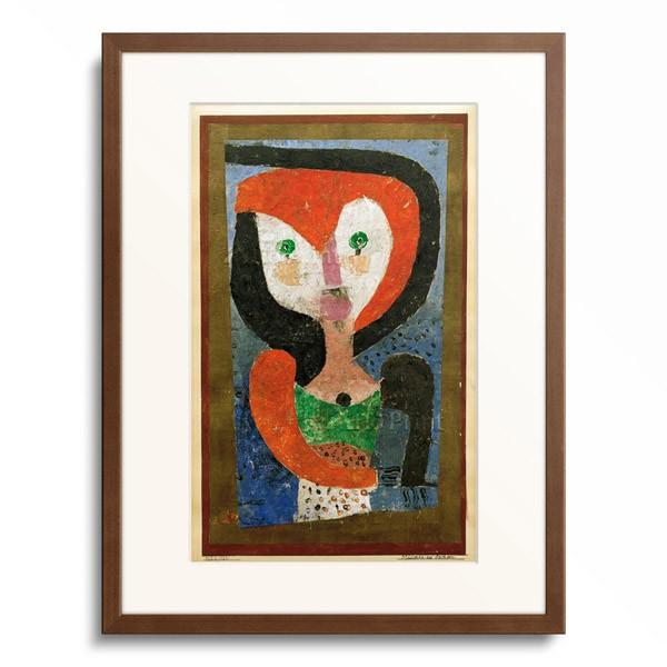 Klee, Paul 1879-1940."Madchen aus Sachsen" (girl from Saxony)1922. 132.Oil on cheesecloth primed with oil,framed with go...