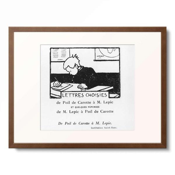 Renard, Jules; French author &amp; dramatist; 1864-1910.Works: Poil de Carotte (Carrot hair), 1894.- "Lettres Choisies" ...