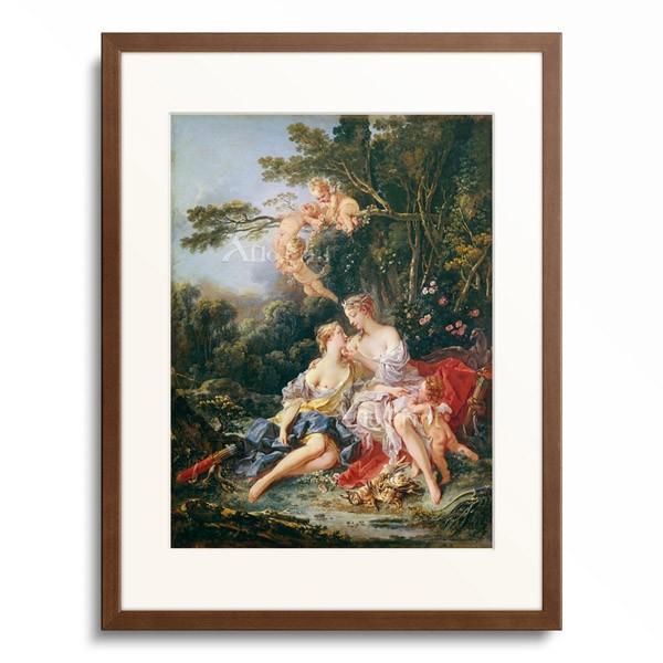 Boucher, Francois 1703-1770."Diana and Calypso".Painting.Moscow, Pushkin Museum.