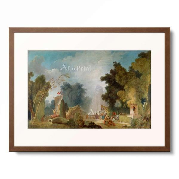 Fragonard, Jean-Honore 1732-1806."Fete dans un parc, dit La fete a Saint-Cloud" (Festival in a park, or festival in Sain...
