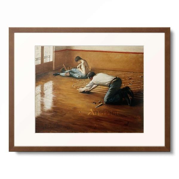 Caillebotte, Gustave 1848-1894."Raboteurs de parquets" (Wood Floor Planers), 1876.Oil on canvas, 80 × 100 cm.France, pri...