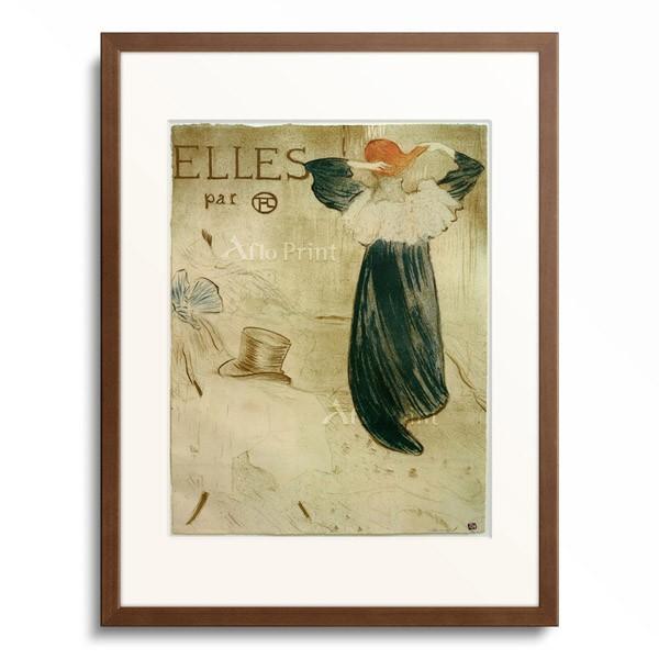 Toulouse-Lautrec, Henri de 1864-1901."Frontispice pour Elles", 1896. (Frontispiece for "Elles".) Colour lithograph, 2nd ...