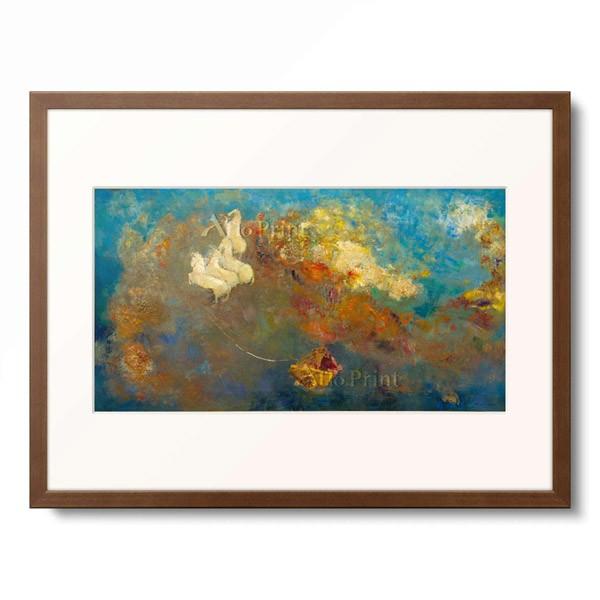 Redon, Odilon 1840-1916."Le Char d’Apollon"(Apollo’s Chariot), c. 1908.Oil on wood, 40 × 78cm.Foundation of the Dieter S...