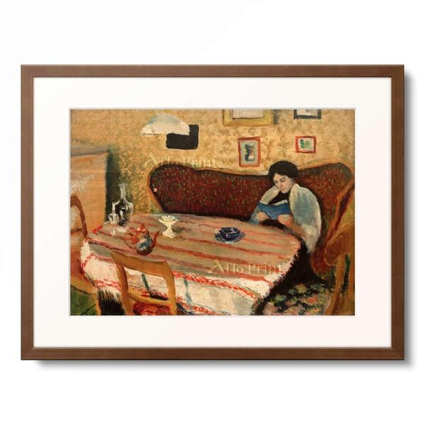Macke, August. 1887-1914."Unser Wohnzimmer in Tegernsee", (Our living room at Tegernsee)(Elisabeth Macke, nee Gerhardt, ...