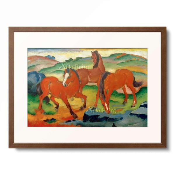 Marc, Franz. 1880-1916."Die roten Pferde (Weidende Pferde IV) "(Red horses / Grazing horses IV), 1911.Oil on canvas, 121...