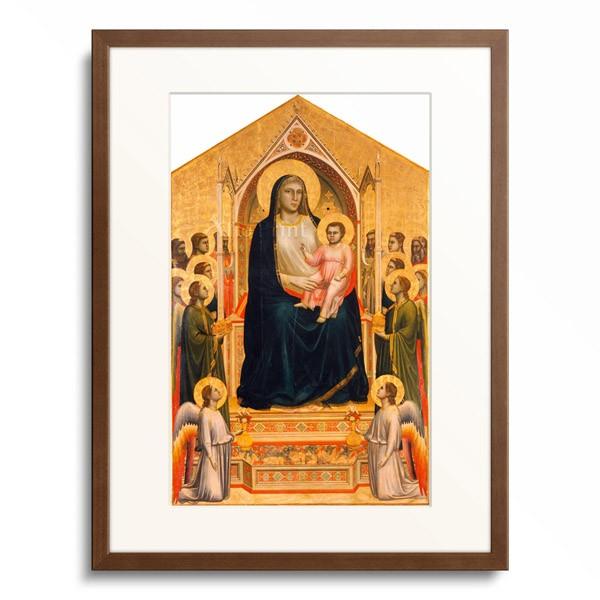 Giotto di Bondone c. 1266-1337."Madonna enthroned (Maesta) ", c. 1305/10.Wood, 325 × 204cm.Florence, Galleria degli Uffizi.