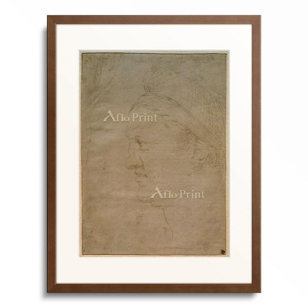 Willibald Pirckheimer; Humanist; Eichstatt 5.12.1470 - Nuremberg 22.12.1530.- Portrait. -Drawing, circa 1503, by Albrech...