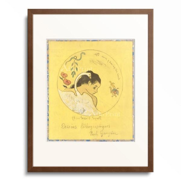 Gauguin, Paul 1848-1903.("Leda") Design for a Plate: Shame on Those Who Evil Think (Honi Soit Qui Mal y Pense) ; cover i...