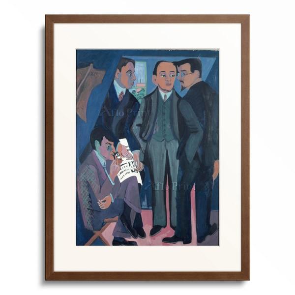 Kirchner, Ernst Ludwig,1880-1938,German artist."Eine Kunstlergemeinschaft" (Die Maler der Brucke),(An Artists’ Community...