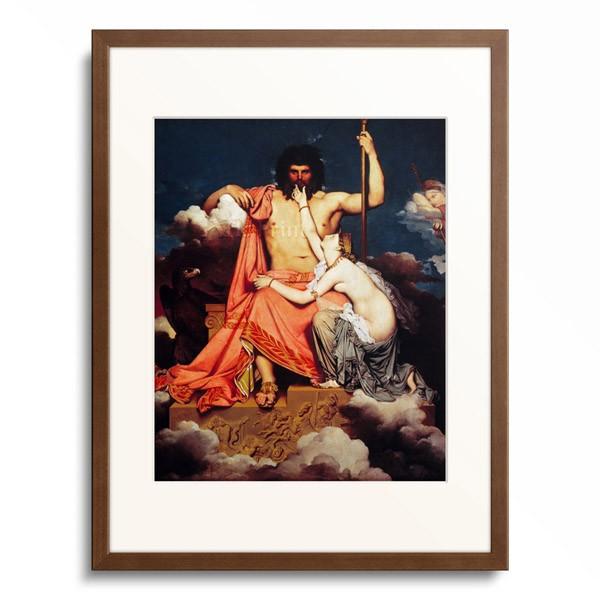 Ingres, Jean-Auguste-Dominique 1780-1867."Jupiter and Thetis", 1811.(Thetis pleading with Jupiter to give her son Achill...
