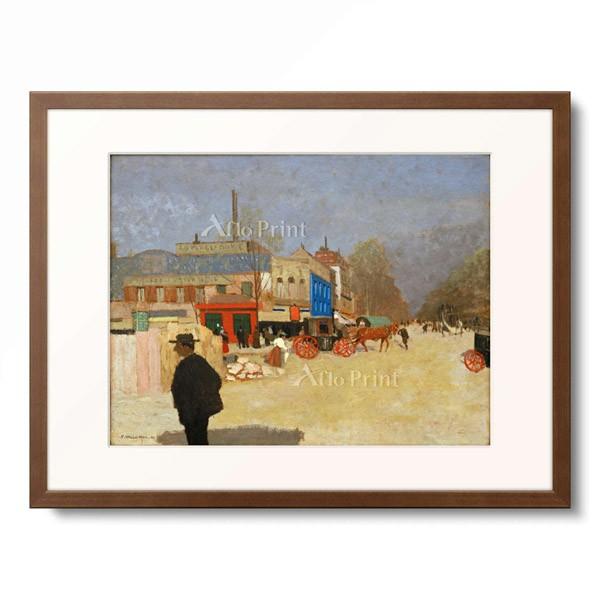 Vallotton, Felix (1865-1925).- "Place Clichy" - (Place Clichy in Paris).Oil on Cardboard, 1901, 43.5 × 57cm.Switzerland,...