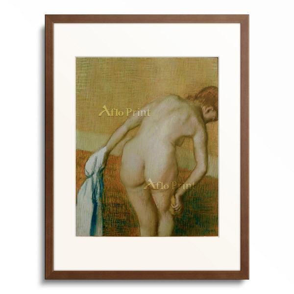 Degas, Edgar 1834-1917."Nude from the back with towel and sponge" (Woman washing her right thigh),c. 1886/88.Pastel on p...