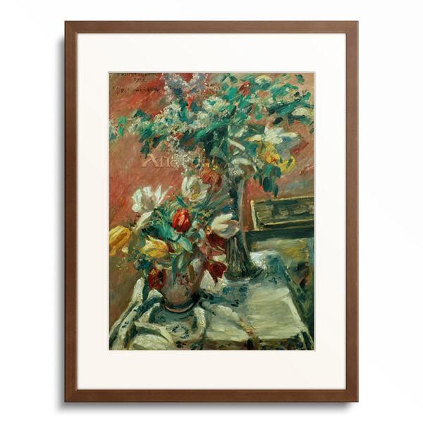 Corinth, Lovis 1858-1925."Lilac and Tulips", 1922.Oil on canvas, 120 × 90cm.Chemnitz, Stadtische Kunstsammlungen.