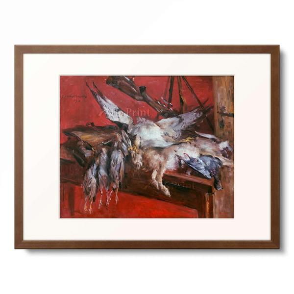 Corinth, Lovis 1858-1925."Jagstilleben, Hase und Rebhuhner",(Hunt Still Life, Hare and Partridges), 1910.Oil on canvas, ...