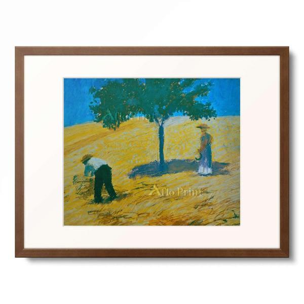 Macke, August 1887-1914."Tree in a Corn Field", 1907.Pencil, oil and card, 30 × 35.8cm.Dortmund, Museum am Ostwall.