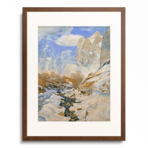 Hodler, Ferdinand 1853-1918."Avalanche" (L’avalanche), 1887.Oil on canvas, 129.5 × 99.5cm.Deposit of the Swiss Confedera...