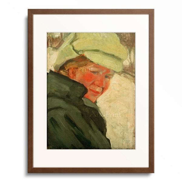 Marc, Franz 1880-1916."Portrait of Maria Franck with white hat", 1906.Oil on canvas, 41 × 30 cm.Kochel am See, Franz Mar...