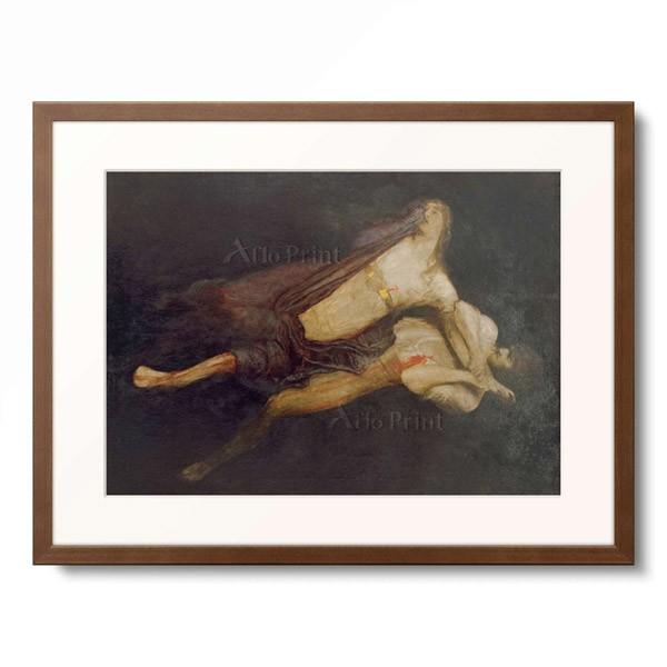Bocklin, Arnold 1827-1901."Paolo und Francesca", 1893.(Dante, Divina Commedia, Inferno V).Tempera and linseed oil on can...