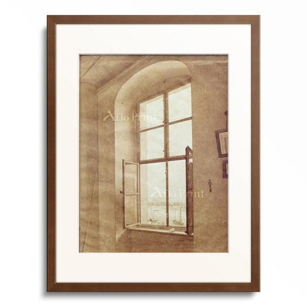 Friedrich, Caspar David 1774-1840."View from the studio of the artist (left window) ", 1805/06.Pencil, sepia, 31.4 × 23....
