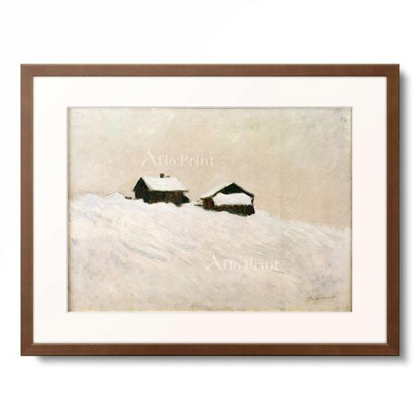 Monet, Claude 1840-1926."Maisons dans la neige, Norvege"(Housesin the Snow in Norway), 1895.Oil on canvas, 61 × 84 cm.Ra...