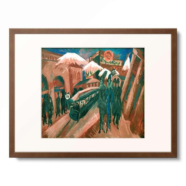 Kirchner, Ernst Ludwig 1880-1938."Leipziger Strasse mit elektrischer Bahn" (Kleines Strassenbild) (Leipziger Strasse wit...
