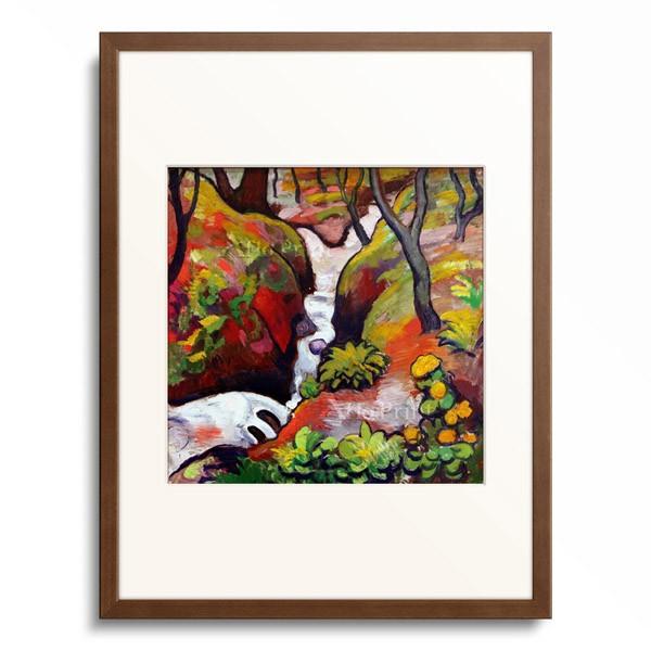 Macke, August,1887-1914,German painter."Waldbach" (Forest brook), 1910.Oil on canvas, 61.6 × 61.4 cm.Partial Gift of the...