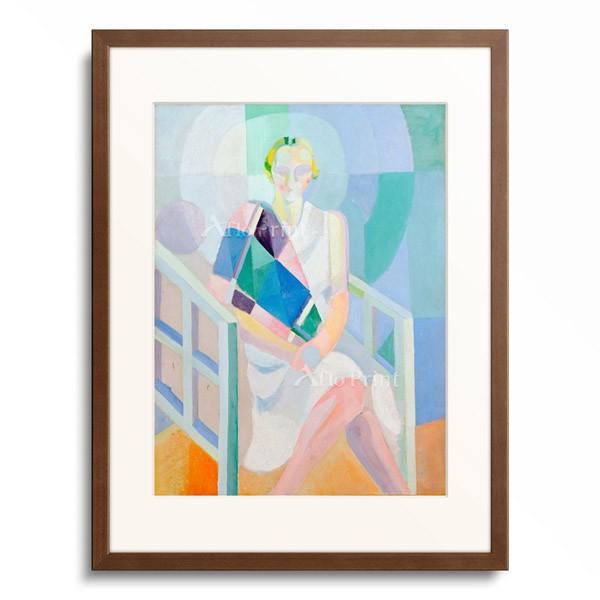 Delaunay, Robert French artist; 12.4.1885 - 25.10.1941."Portrait Madame Heim", c. 1927.(Wife of couturier Jacques Heim)....