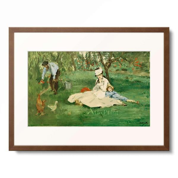 Monet, Claude; French artist, 1840-1926."La famille Monet au jardin" (Claude Monet with his wife Camille, nee Doncieux, ...