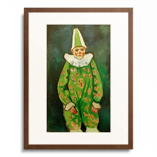 Macke, August 1887-1914.- "Clown in grunem Kostum" (Clwon in green costume), c. 1910.Oil on canvas, 121.5 × 72cm.GR 1.65...