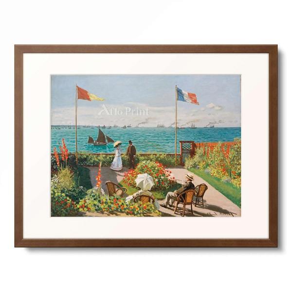Monet, Claude; 1840-1926."Terrasse a Sainte-Adresse" (garden in Sainte-Adresse), 1867.(Monet’s father seated in the fore...