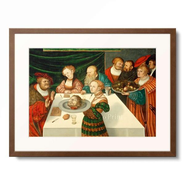 Cranach, Lucas the Elder, 1472-1553."Herod’s Banquet", Wittenberg, 1533.Mixed media on wood,79,5 × 112,6 cm.Inv. no. 119...
