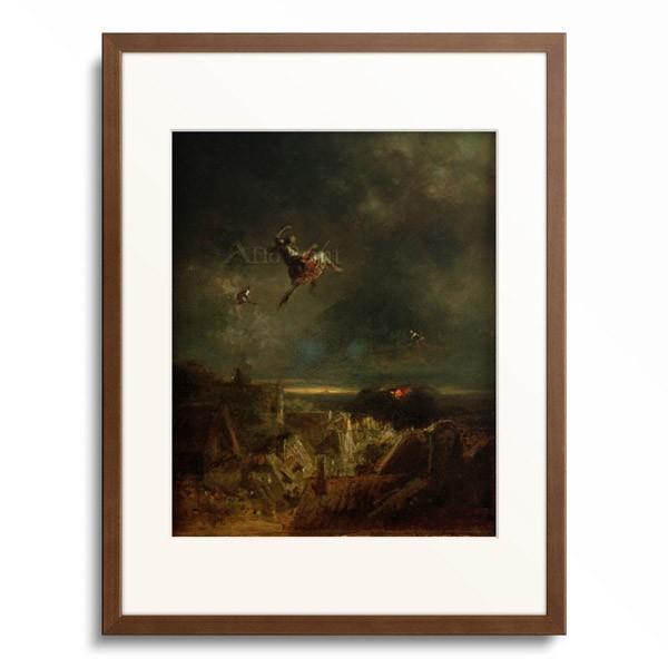 Spitzweg, Carl. 1808-1885."Hexenritt" (Witches’ Ride), c. 1875.Oil on carton, 24.1 × 19cm.Inv. No. MGS 2308Schweinfurt, ...