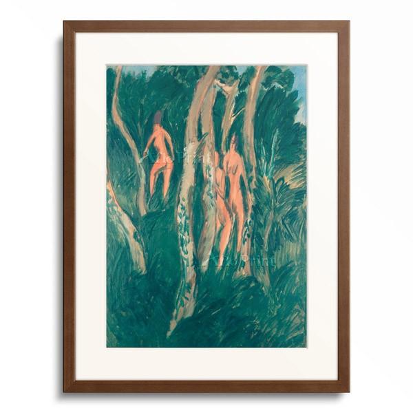 Kirchner, Ernst Ludwig 1880-1938."Nude under Trees".Painting.Halle an der Saale, Staatliche Galerie Moritzburg.